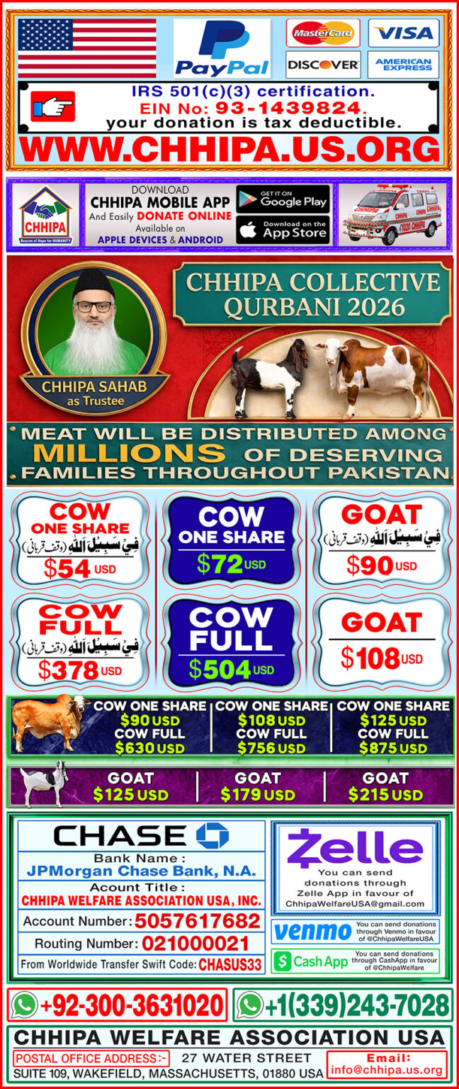 Chhipa Welfare Association USA | Beacon of Hope for Humanity